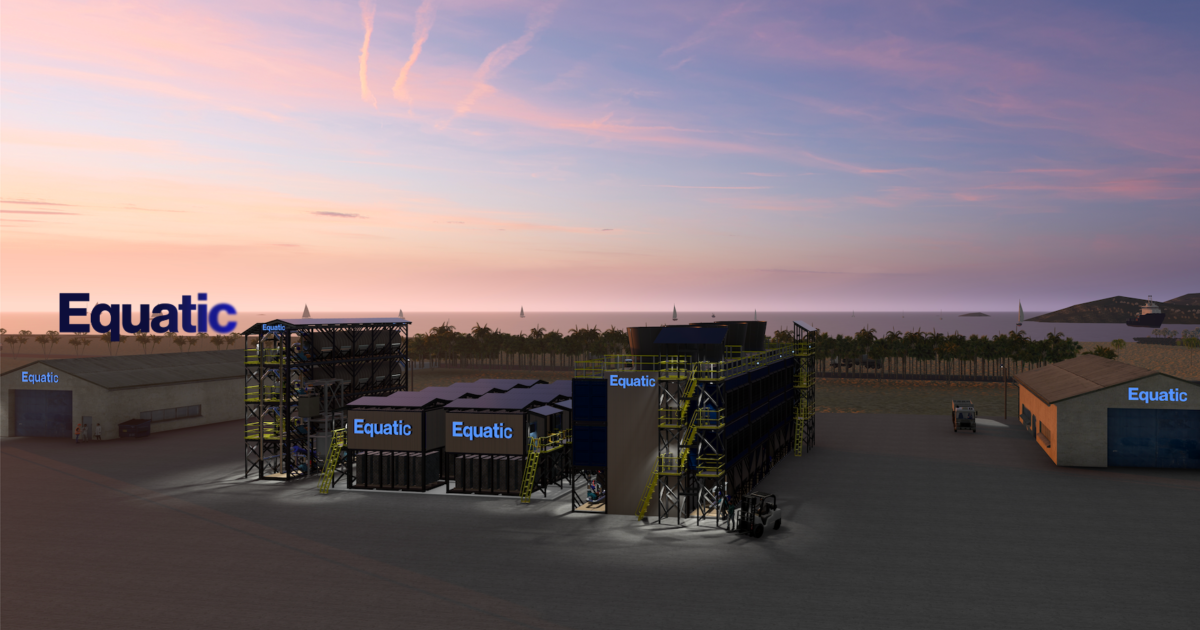 Equatic gaat op grote schaal CO2 afvangen uit zeewater en waterstof produceren | Change Inc.