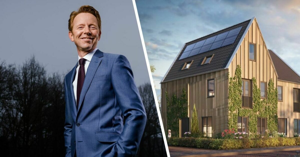 Gerrit Hiemstra bouwde zelf een biobased huis, bouwbedrijf BAM gaat er duizenden neerzetten ...