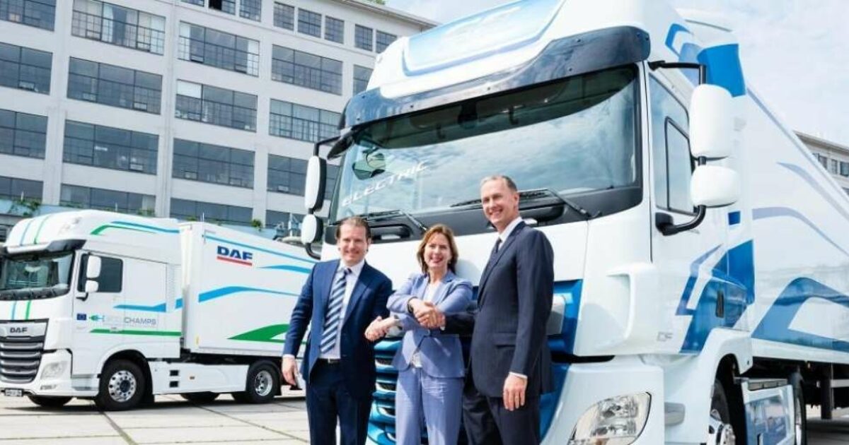 VDL en DAF presenteren elektrische truck met bereik van 100 kilometer ...