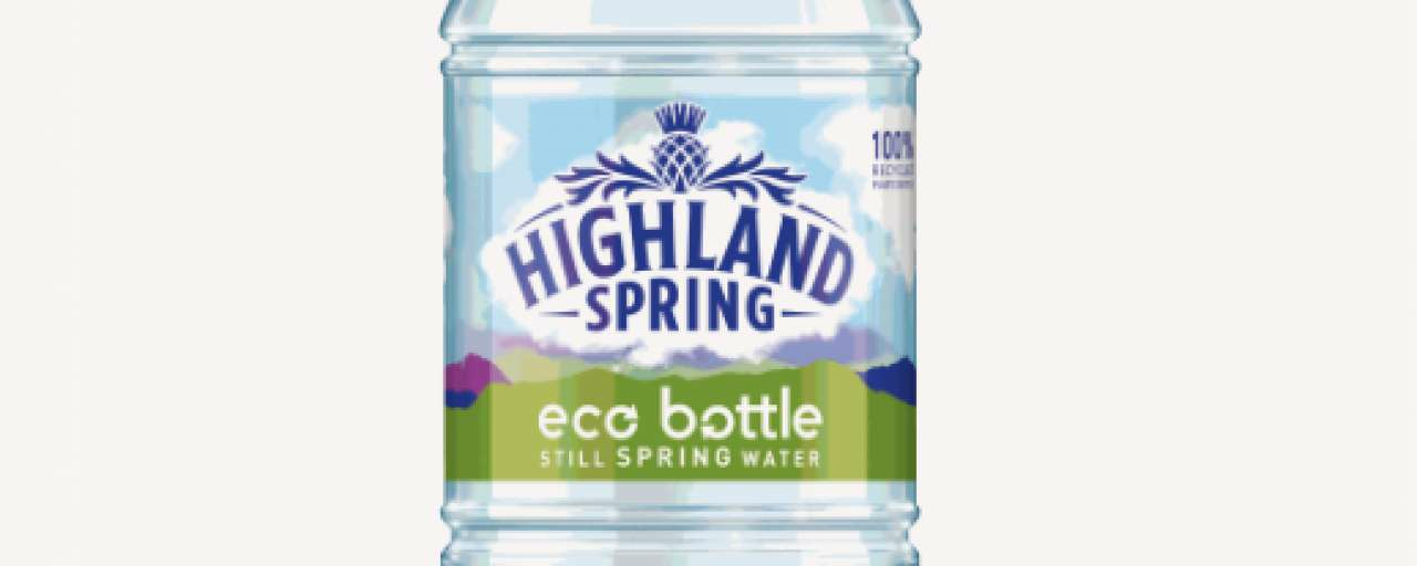 Highland Spring lanceert waterfles van 100 procent gerecycled plastic ...